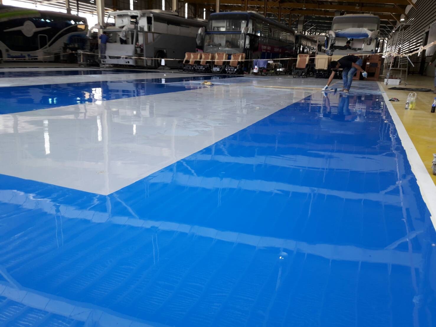 PU Floor System - TKI COTING - Pu Screed Coating for industrial floorings