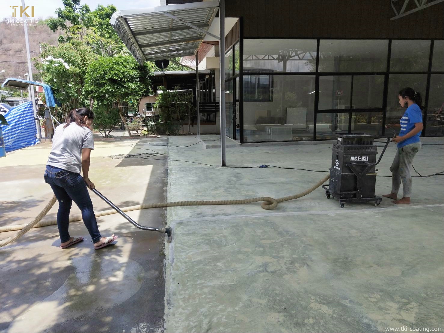 งานทำพื้น PU Coating - TKI COATING - รับติดตั้งพื้น Epoxy อีพ็อกซี่ ...